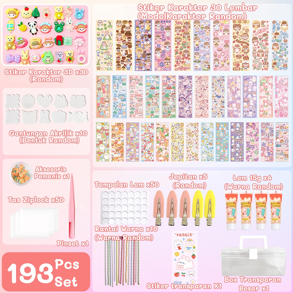 Jual Tatajoy [Plus]DIY Gooka Set Cream Gum Stiker Anak Set Alat Tangan ...