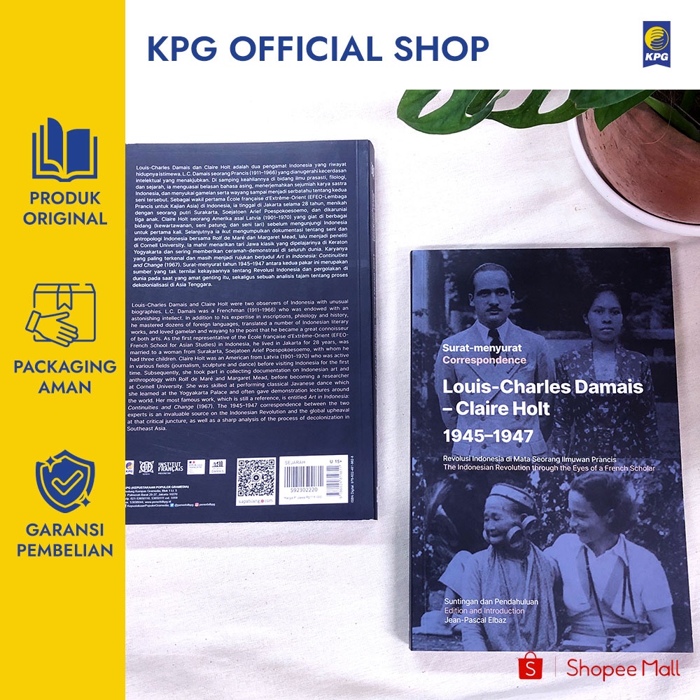 Jual KPG - Surat-Menyurat Louis-Charles Damais-Claire Holt 1945-1947 ...