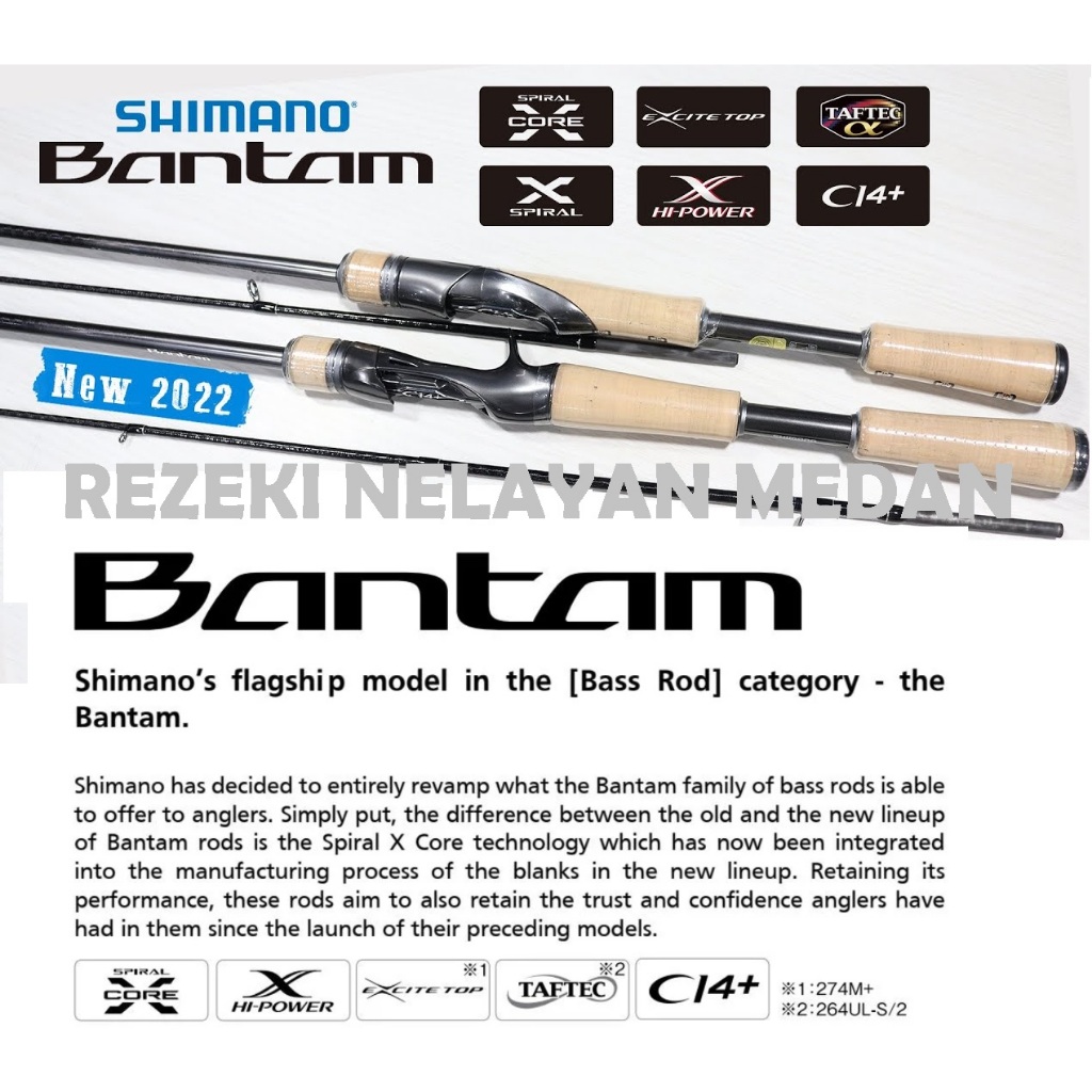 Jual Joran SHIMANO BANTAM 2022 | Joran Bass Fishing terbaik SHIMANO | Shopee Indonesia