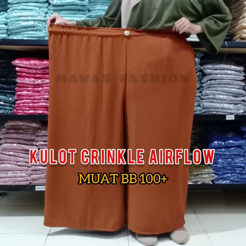 Jual Celana panjang wanita super jumbo highwaist - Kulot hamil crinkle ... Jual Celana panjang wanita super jumbo highwaist - Kulot hamil crinkle ...
