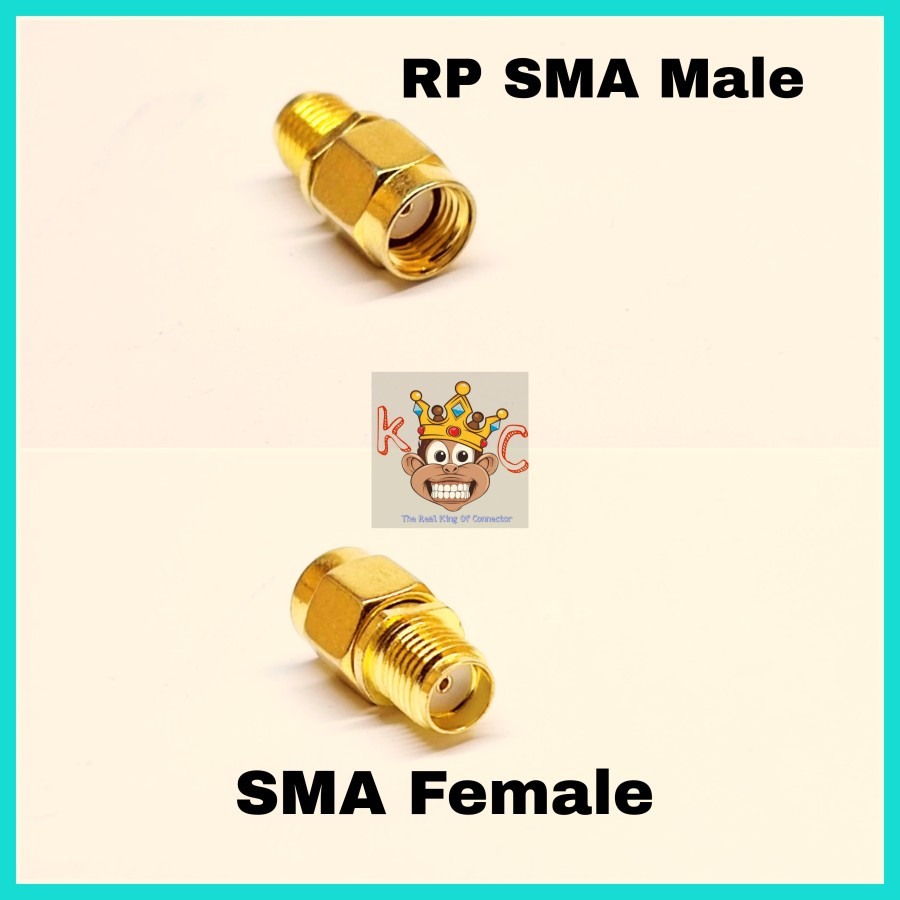 Jual KONEKTOR ADAPTER SMA FEMALE TO RP SMA MALE | Shopee Indonesia