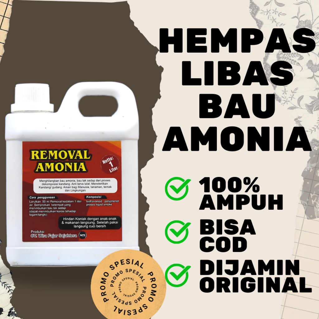 Jual Removal amoniak COCOK SEGALA KOTORAN TERNAK DAN SEGALA LIMBAH YANG MENIMBULKAN BAU TIDAK ...