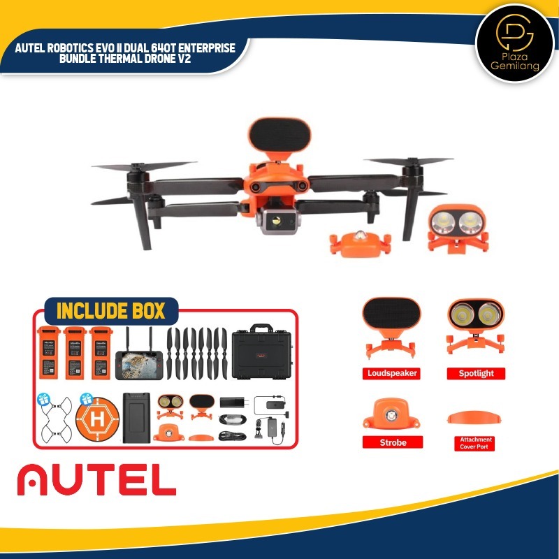 Jual Autel Robotics EVO II Dual 640T Enterprise Bundle Thermal Drone V2 ...
