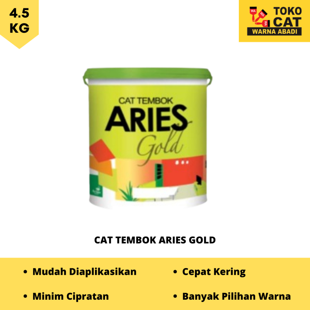 Jual Cat Tembok Aries Gold 4.5 Kg | Shopee Indonesia