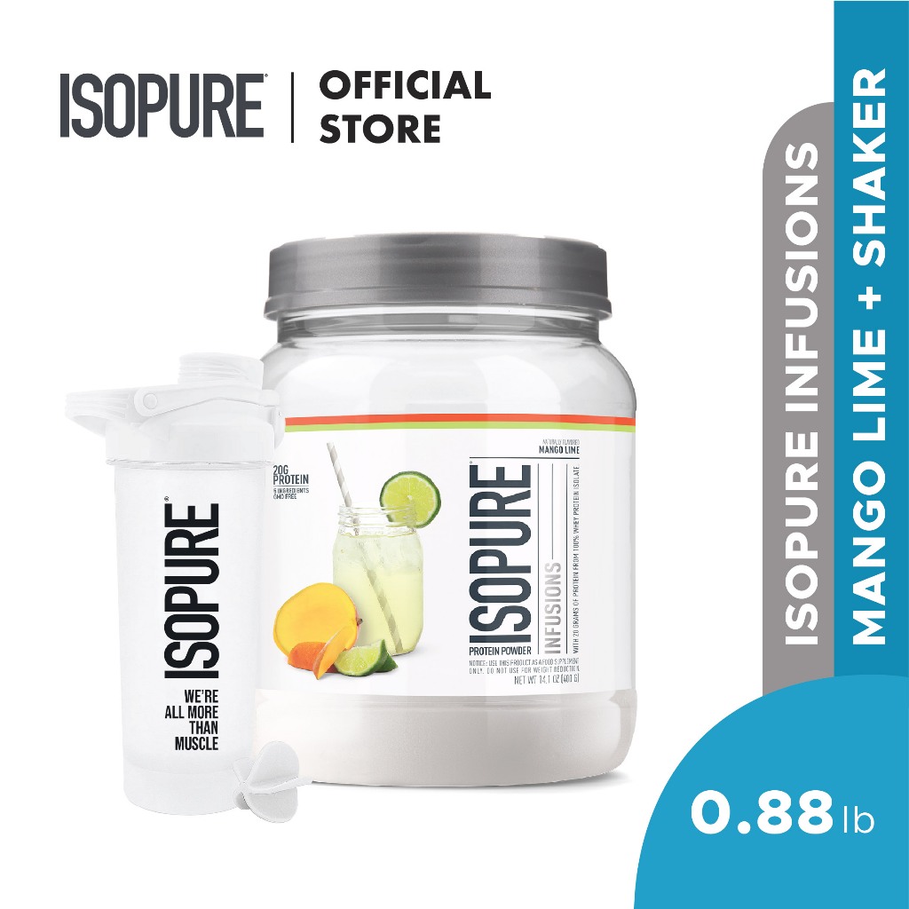 Jual Isopure Infusions Mango Lime 400gr Free Shaker | Shopee Indonesia