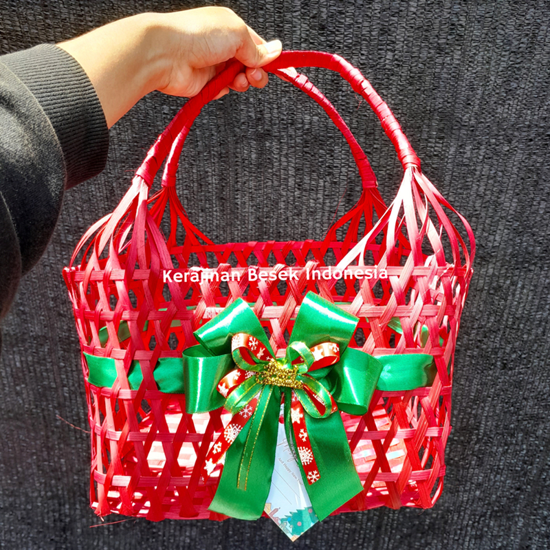 Jual TAS HAMPERS NATAL FREE HANG TAG PACKING Tas kotak 25cm x 25cm ...