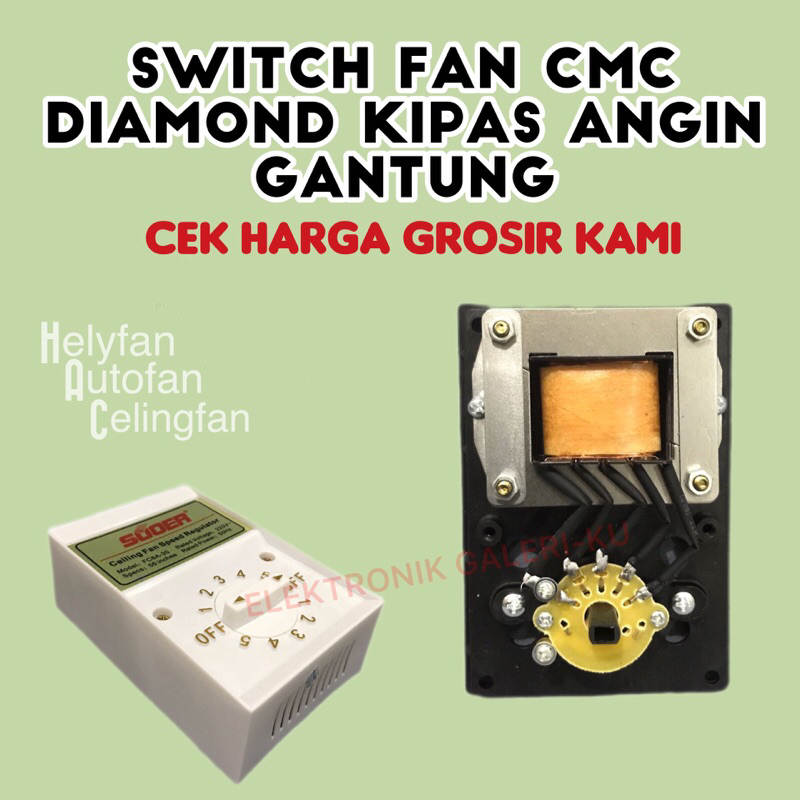 Jual SWITCH FAN CMC=DIAMOND SPEEDER FAN007 KIPAS ANGIN GANTUNG | Shopee ...