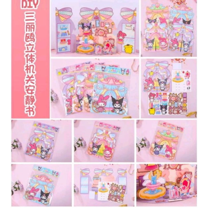 Jual DIY Mainan quiet book / DIY dress up book mainan bongkar pasang ...