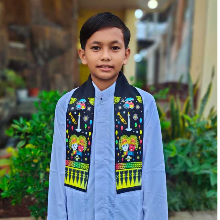 Jual Cukin Batik / Cukin Ondel ondel / Syall Ondel-ondel / Selendang ...