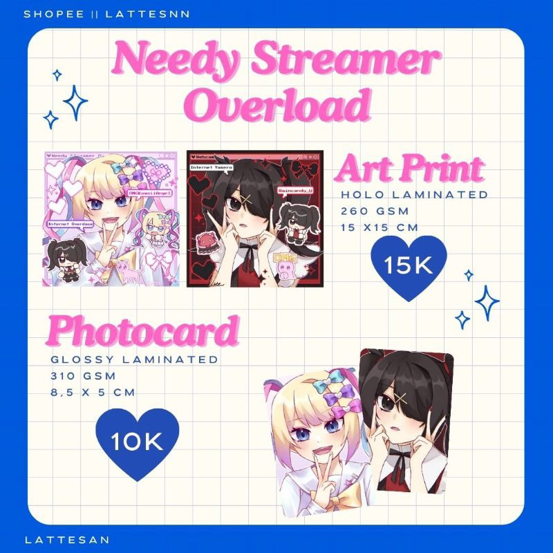 Jual Needy Streamer Overload Photocard and Art Prints | Shopee Indonesia