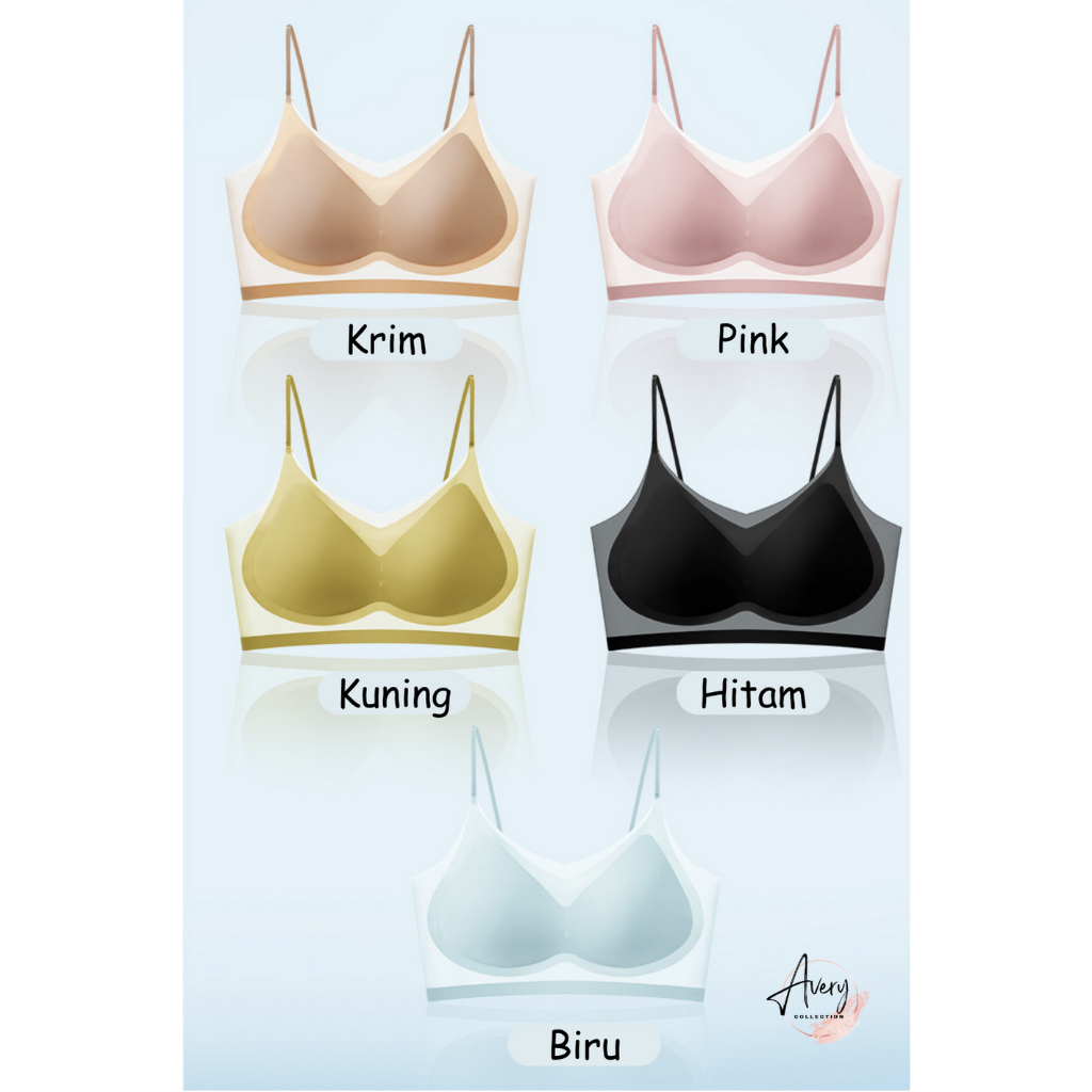 Jual Bra Seamless Tanpa Kawat, BH Lembut Nyaman, Bra ala Korea Wireless Push Up, Kutang Bra ...