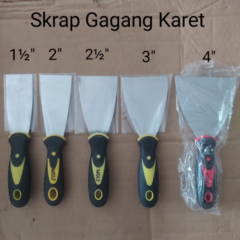 Jual Skrap Gagang Karet 1,5" 2" 2,5" 3" 4" / Kapi Gagang Karet / Kape Gagang Karet / Scrap ...