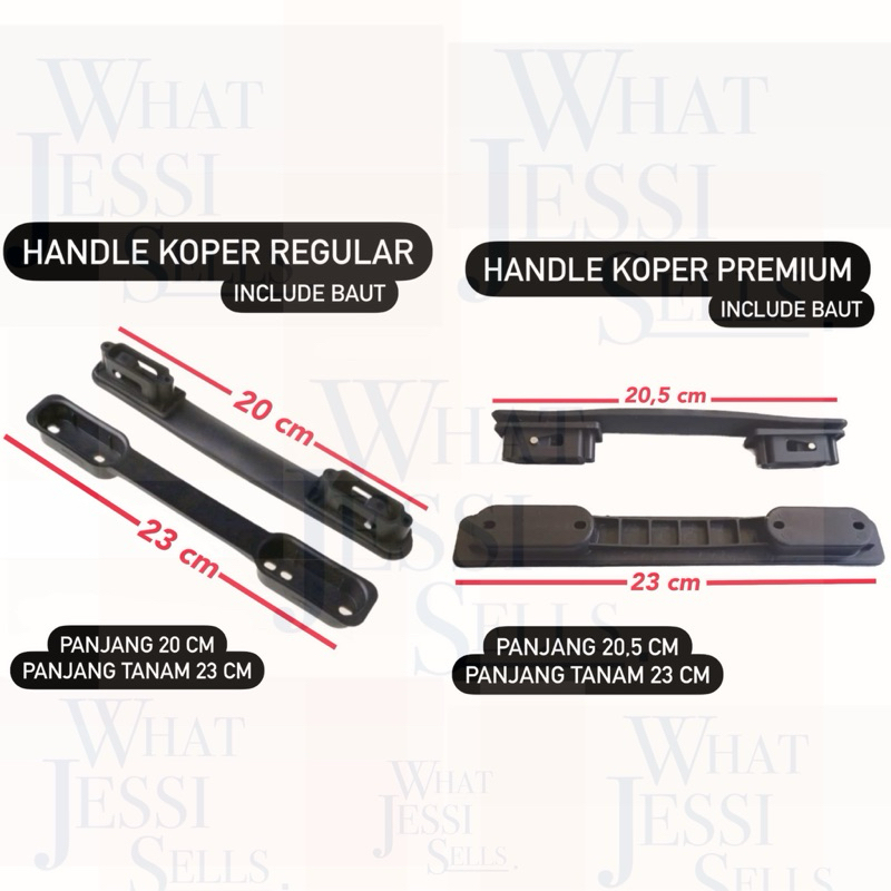 Jual Handle Koper Lojel universal 20 cm 20,5 cm / sparepart pegangan ...