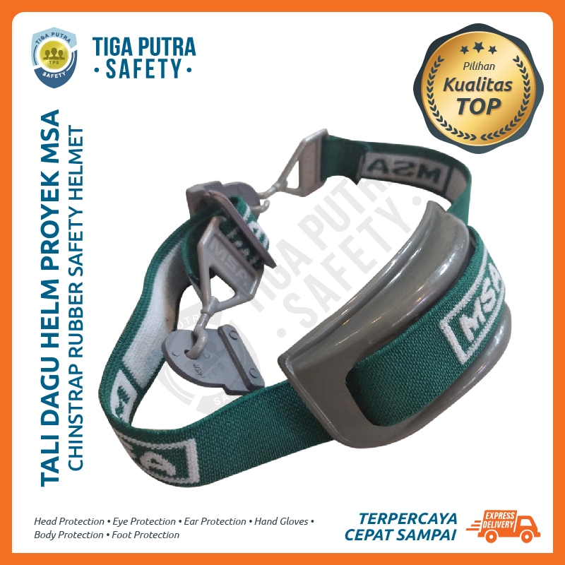 Jual Tali Dagu Helm Proyek MSA Lokal / Chinstrap Rubber Safety Helmet ...