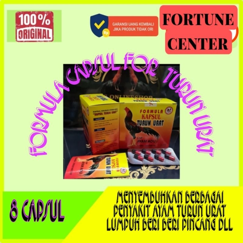 Jual formula kapsul turun urat double formula formula plus obat ayam ...