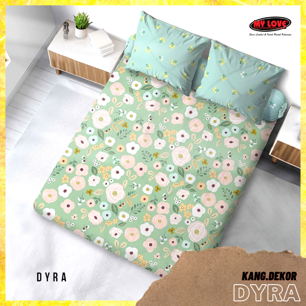 Jual Sprei My Love Motif Terbaru 160X200 180X200 King Queen Single NO 1 ...