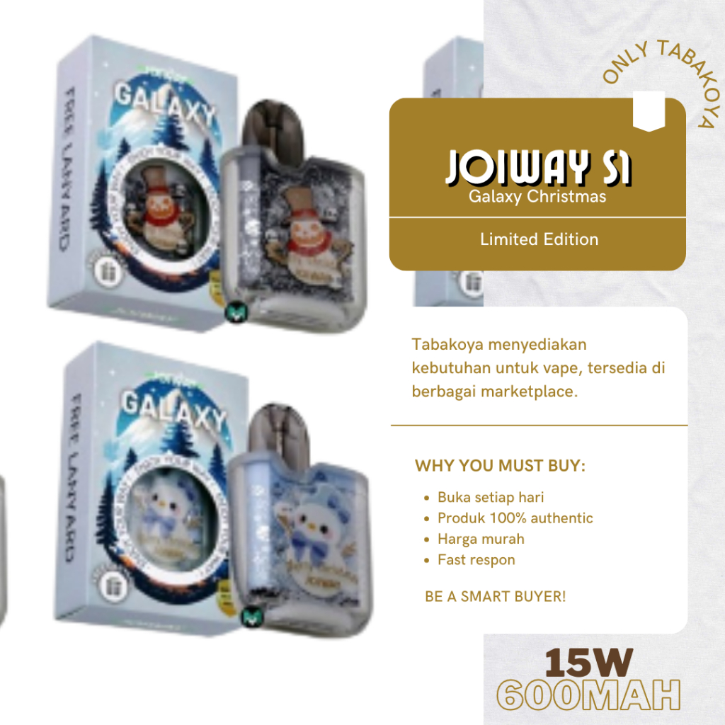 Jual JOIWAY S1 Galaxy Christmas Edition 15W 600mAh Pod Kit by Joiway ...