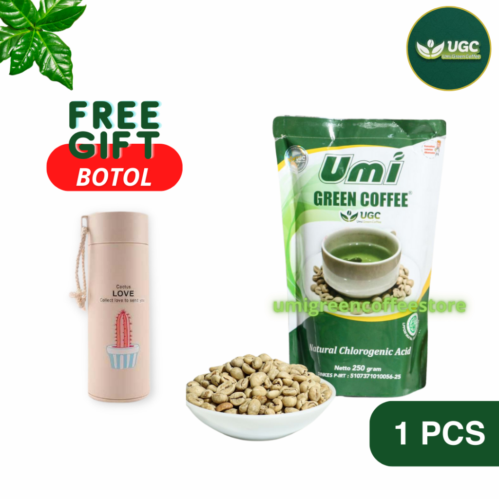 Jual UGC Umi Green Coffee Kopi Hijau Diet 250 gram | Shopee Indonesia