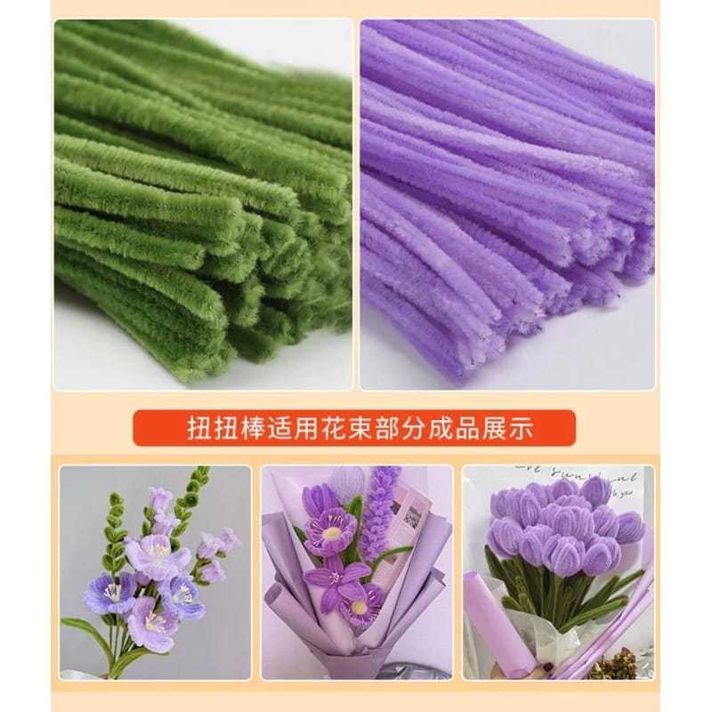Jual Kawat bulu mercy/ pipe cleaner 100pcs KBL8 | Shopee Indonesia