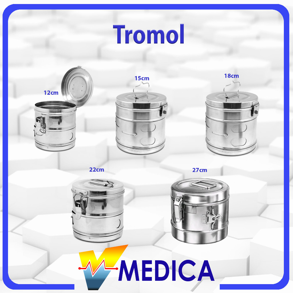 Jual Dressing Drum / Tromol Kasa Stainless / Alat Sterilisasi | Shopee ...