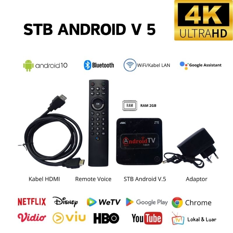 Jual STB|TV BOX ANDROID ZT-E-V5\ HG-FJ| Premium | ram 2GB android 12 ...