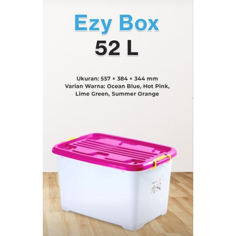 Jual PROMO EZY CONTAINER BOX CB 52 LITER KOTAK/ KONTAINER BOX ...