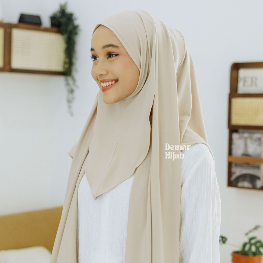 Jual Demar Hijab - Medina (Pashmina Inner Oval Menutup Leher Jersey Super Premium) | Shopee ...