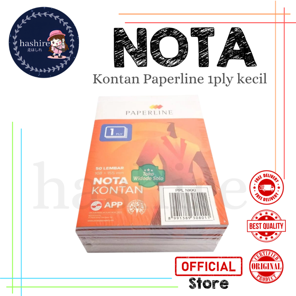 Jual Buku Nota Kontan 1 Ply Paperline / Bon Kecil Rangkap 1 [PER PCS ...