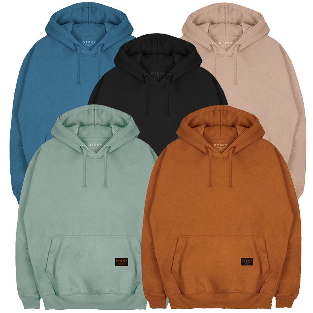 Jual Otsky Jacket Hoodie Pria Polos Fleece Tebal Premium (S) | Shopee ...