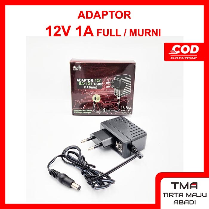 Jual Adaptor 12V/1A Murni || TIPE Multi SA-121 || Adaptor 12V 1A ...
