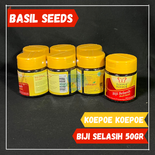 Jual Biji Selasih Koepoe Koepoe 50gr / Basil Seeds / Campuran Minuman ...