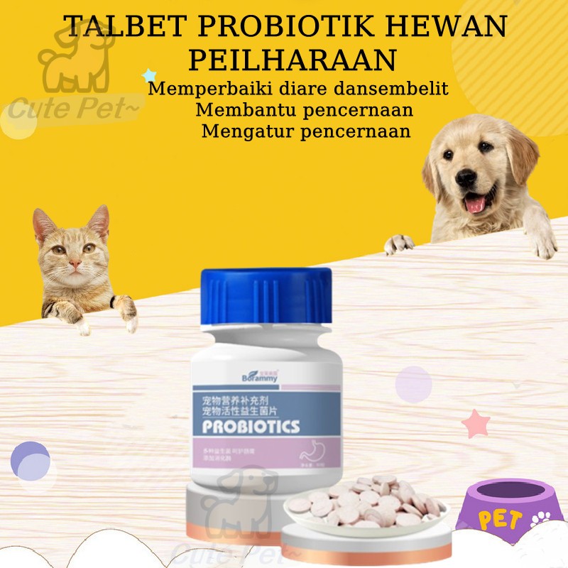 Jual Vitamin Kucing/probiotik kucing/ Probiotic Tablet / Vitamin Kucing ...