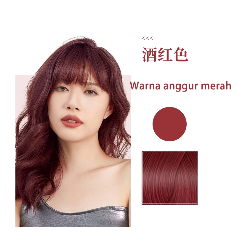 Jual QIWEITANG Pewarna Rambut Tanaman Gelembung Pencet Dan Gunakan ...