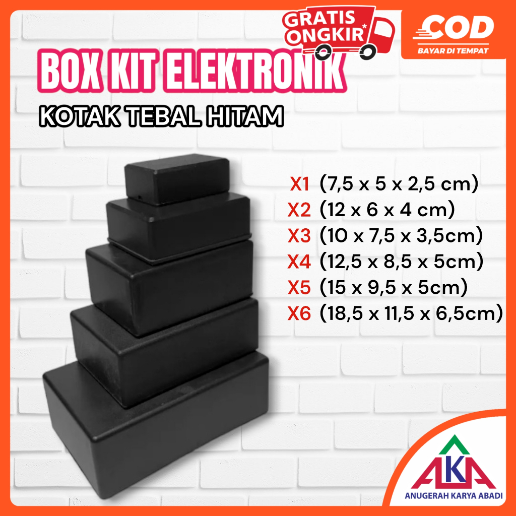 Jual Box / Kotak / Casing Plastik Kit Rangkaian Komponen Elektronik DIY ...