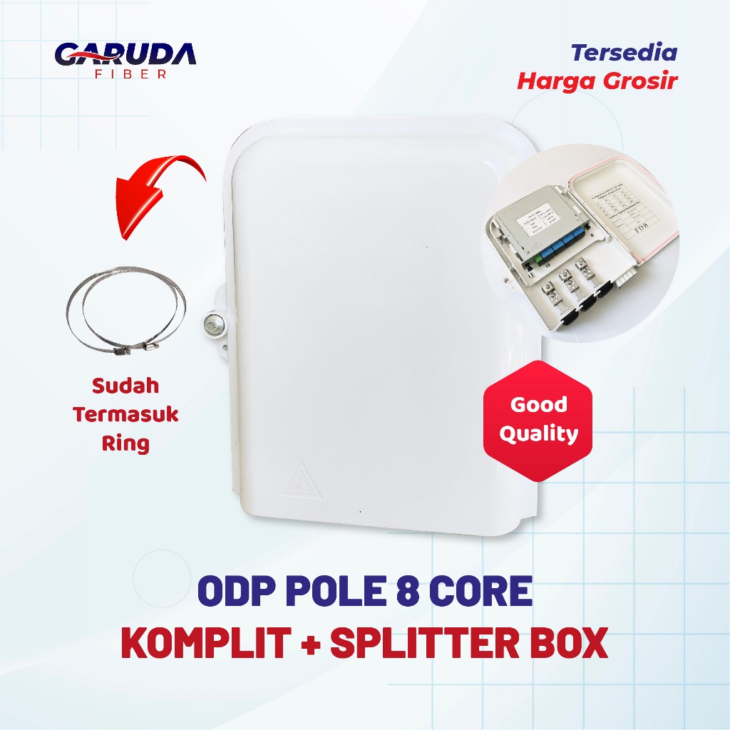 Jual GARUDA ODP Pole 8 Core Complete (ada splitter box) POLOS Tanpa Logo | Shopee Indonesia