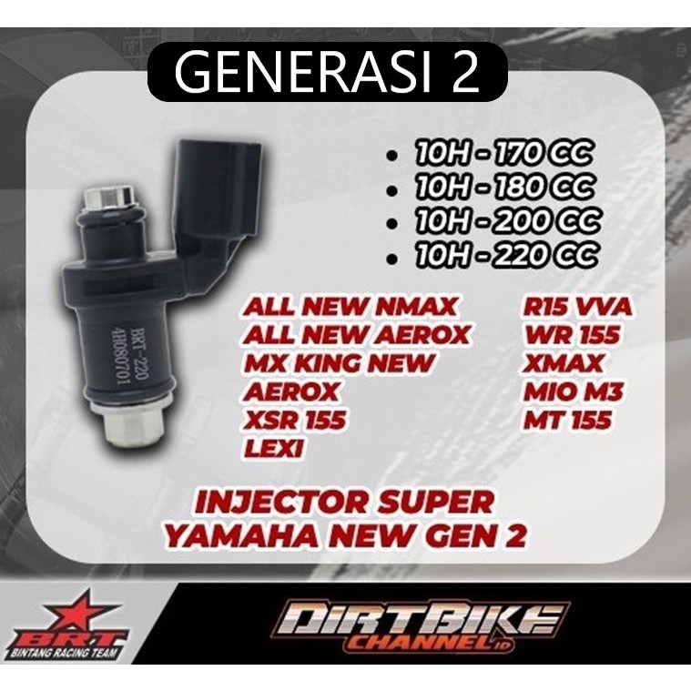 Jual Injector Injektor BRT 170 180 200 220 250 300 350cc Yamaha WR 155 ...