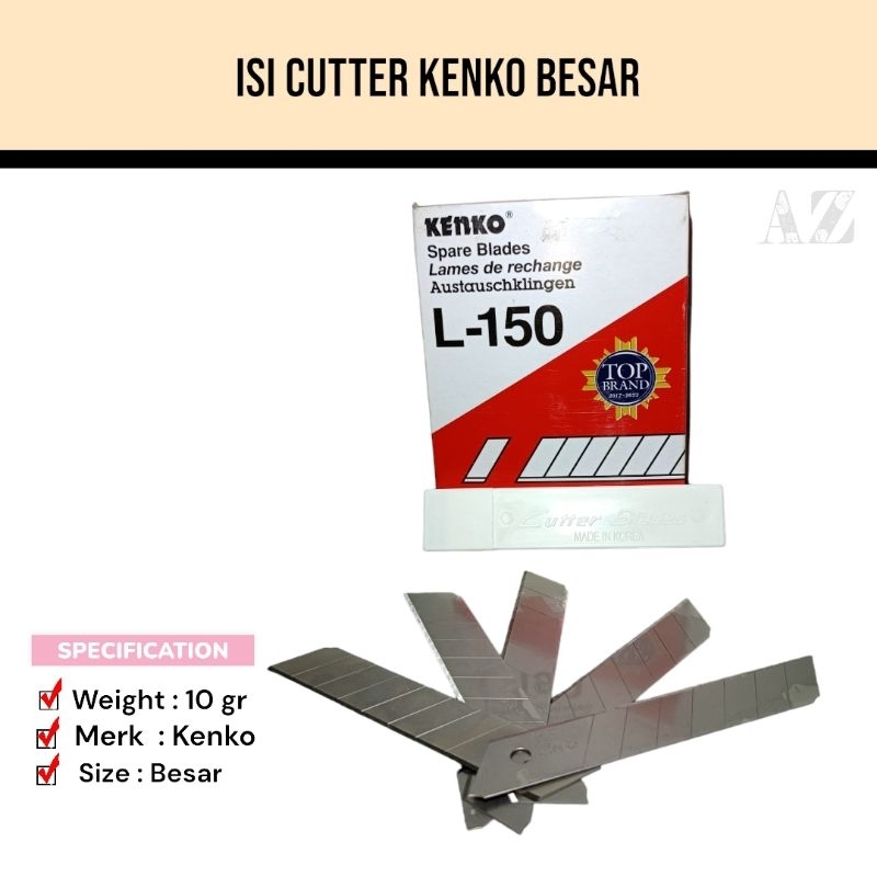 Jual ISI CUTTER KENKO L150 BESAR | Shopee Indonesia