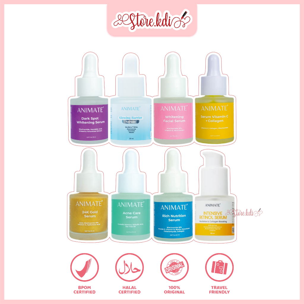 Jual ANIMATE Serum All Varian 20 ml - Dark Spot / Retinol / Barrier ...