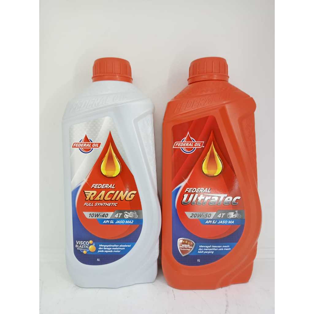 Jual Federal Oil Racing Sae 10/40 4T 1 Liter , Federal Oil Sae 20/50 1 ...