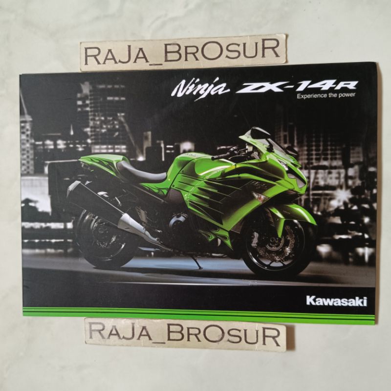 Jual Poster brosur katalog leaflet Kawasaki Ninja ZX 14R/Ninja ZX14R 2012 | Shopee Indonesia