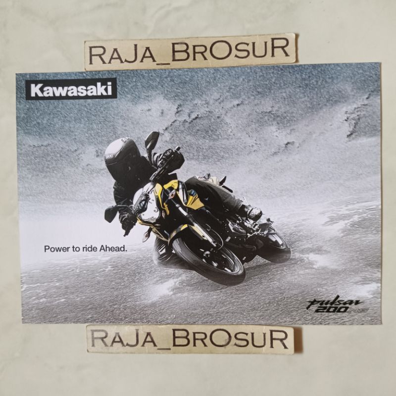 Jual Poster brosur katalog flyer Kawasaki Bajaj Pulsar 200 NS/Pulsar200 ...
