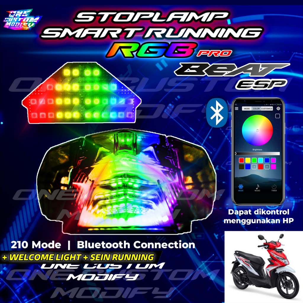Jual Stoplamp Running RGB Smart Pro Beat Esp Eco Street Lampu LED ...