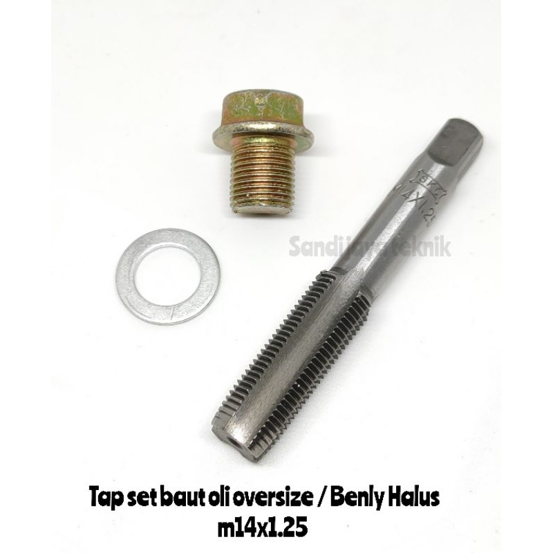 Jual TEKIRO tap set baut oli oversize / Benly Halus tap m14x1.25 Baut 19 kunci 17 drat Halus ...