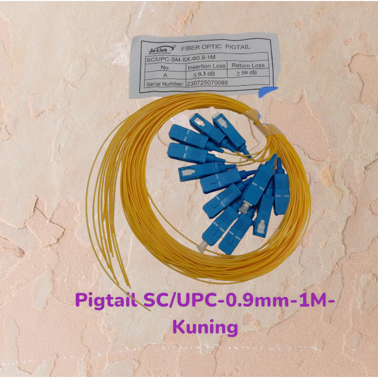 Jual Pigtail SC/UPC-0.9mm-1M-Kuning (Isi 12PCS) | Shopee Indonesia