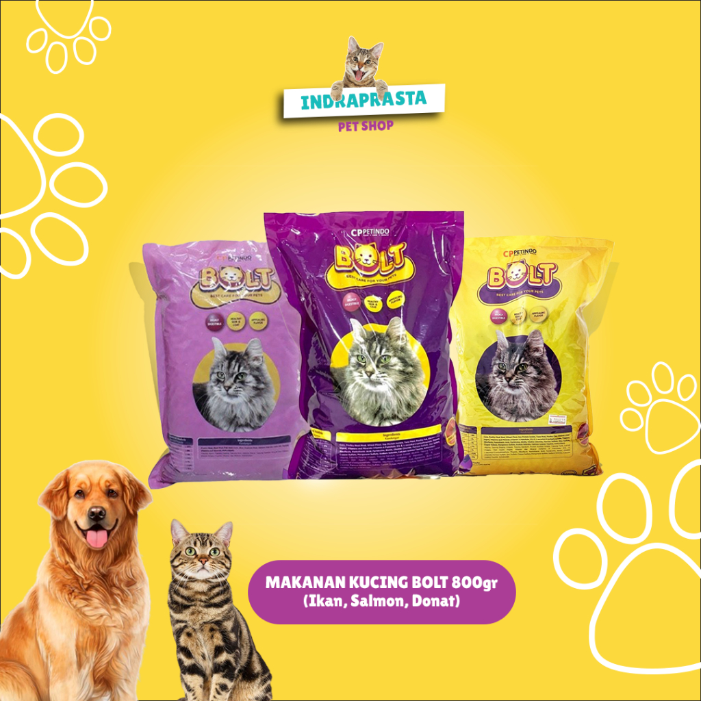 Jual BOLT Makanan Kucing Kering 800gr All Variant | Shopee Indonesia