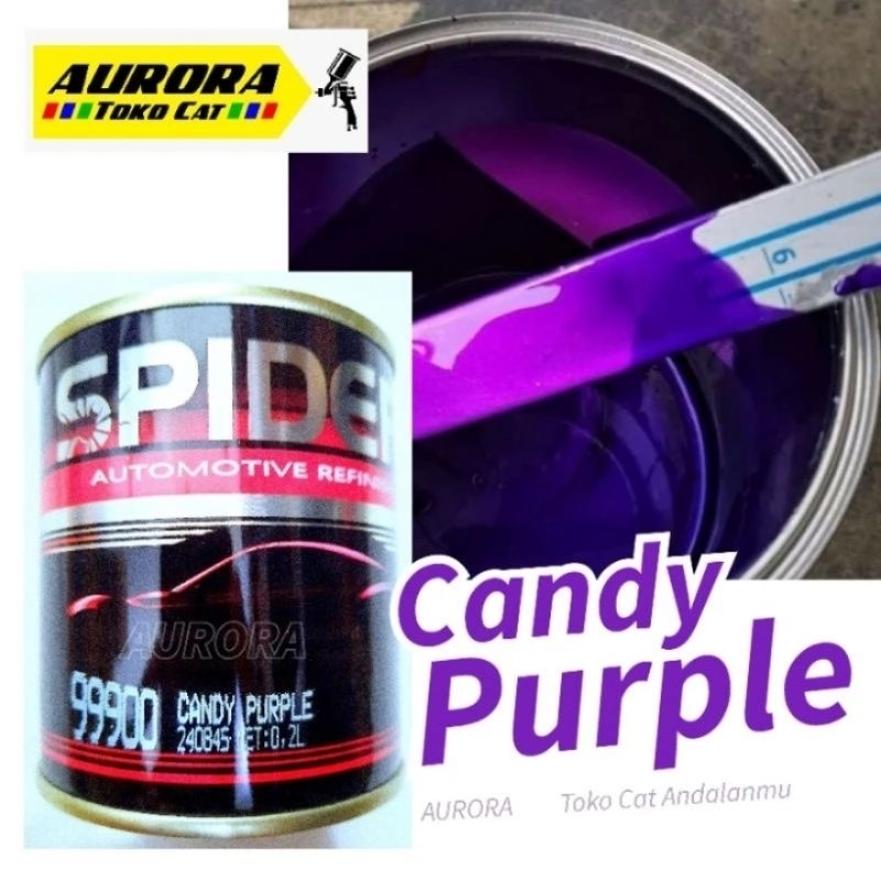 Jual Cat SPIDER LABA-LABA 99900 Candy Purple 200ml Candytone Tone Kendi ...