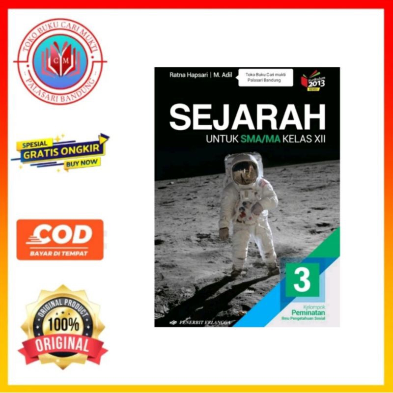 Jual Erlangga Buku Sejarah Kelompok Peminatan Untuk SMA/MA Kelas 12 Kurikulum 2013 | Shopee ...