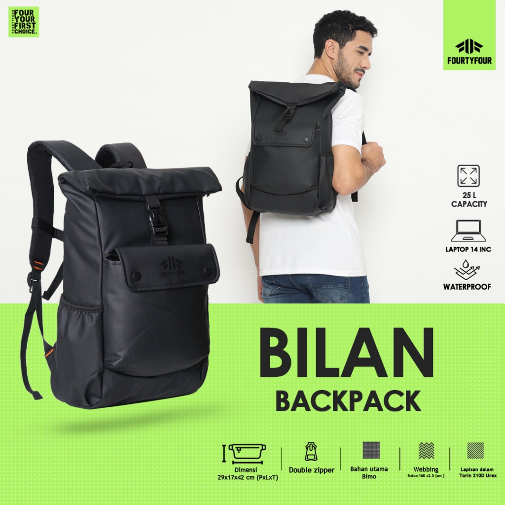 Jual FOURTYFOUR - Tas Ransel Pria Waterproof Backpack Laptop Bilan Pria ...
