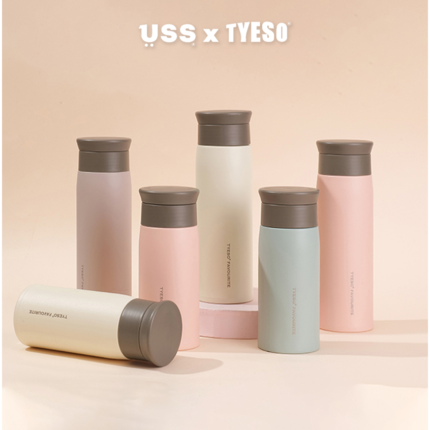 Jual USS x Tyeso Tumbler Botol Minum Thermos Portable 500ml Tahan Panas 12jam Tahan Dingin 24jam ...