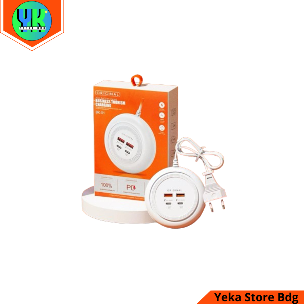 Jual POWER SOCKET 4IN1 BK-01 Stop Kontak Adapter Kabel Charger Multi ...
